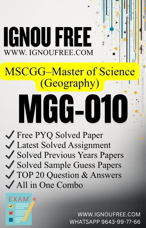 MGG-010 Urban Geography-IGNOU Study Combo & Free Assignments ...